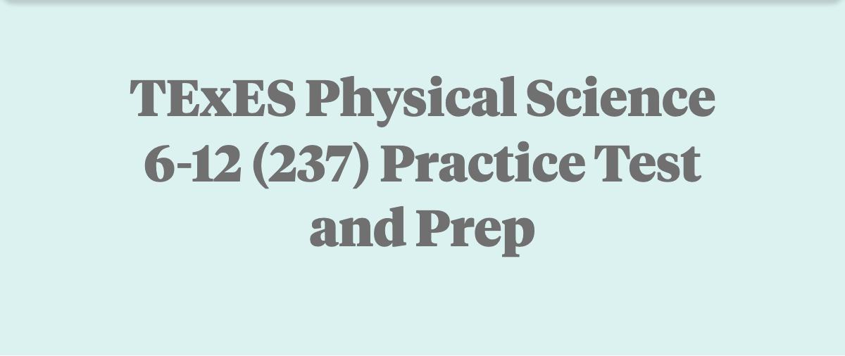 Free TExES Practice Test
